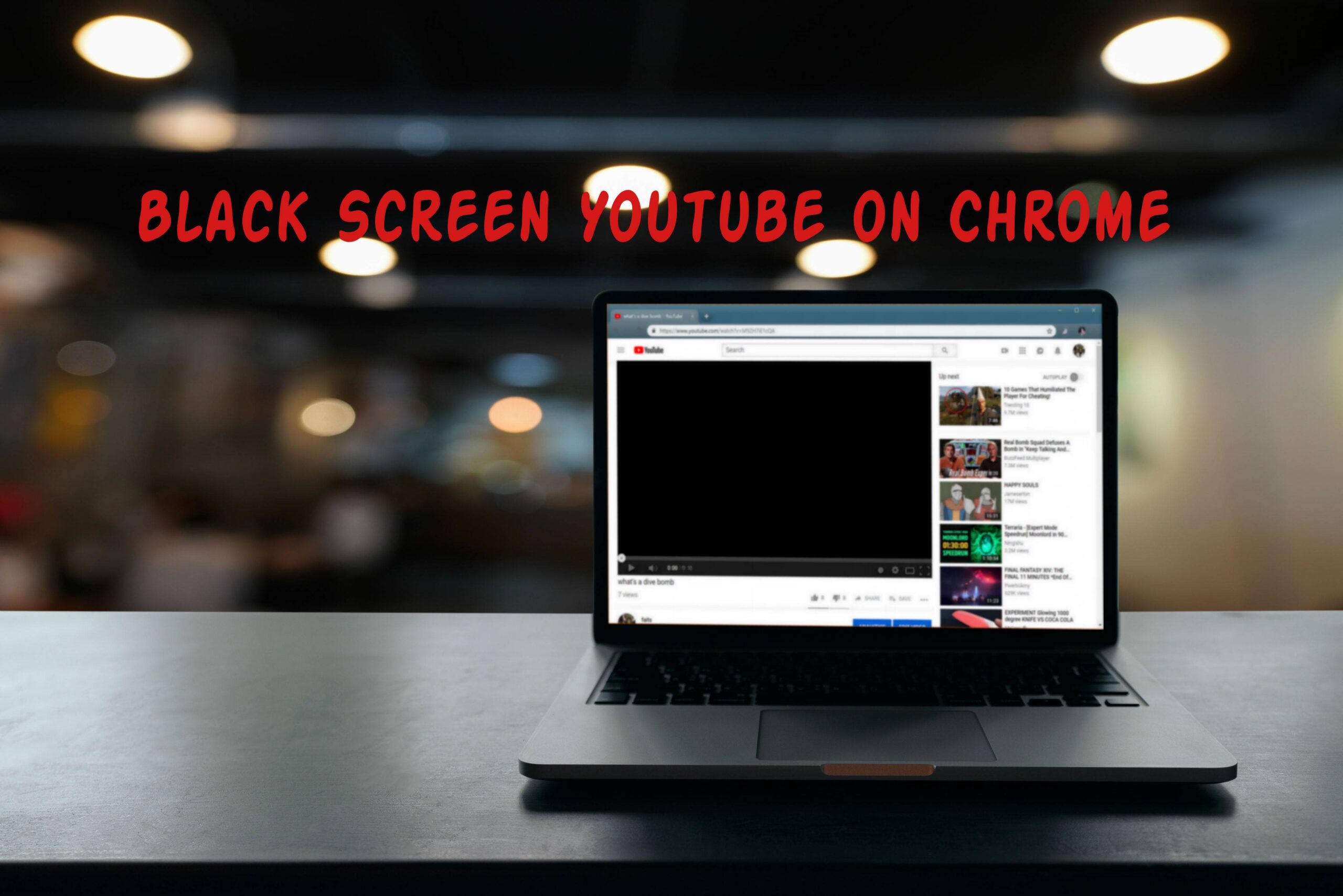 Black Screen Youtube on Chrome